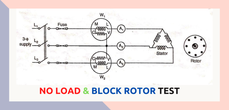 No Load and Block Rotor Test on Three Phase Induction Motor