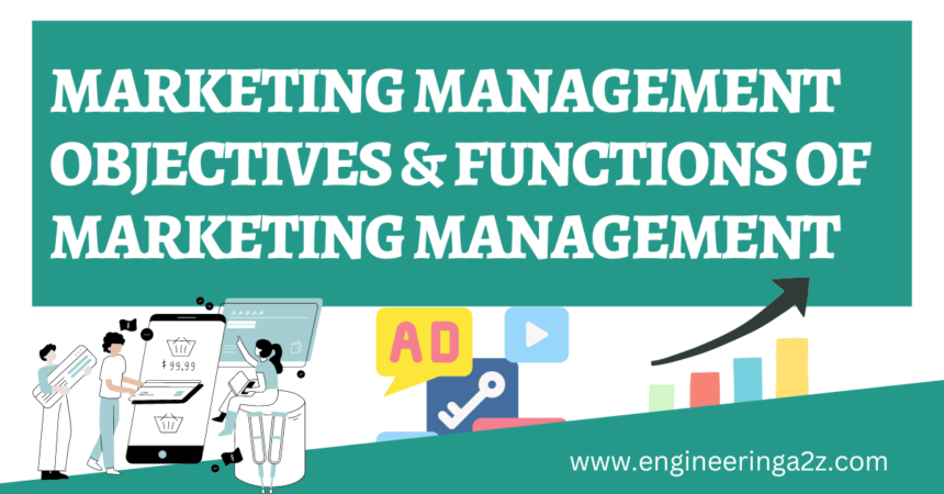 Marketing Management | Objectives & Functions of Marketing